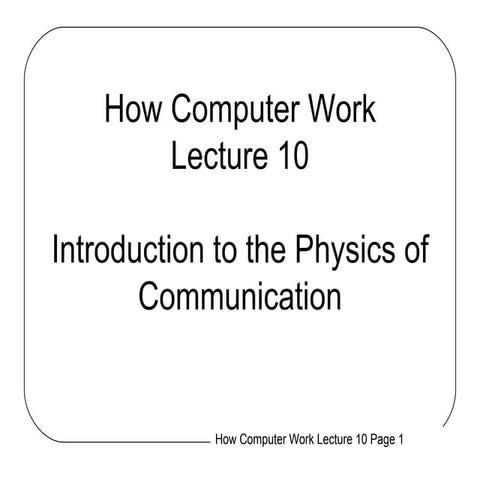 How Computer Work | PPT | Computer Networking | Computing