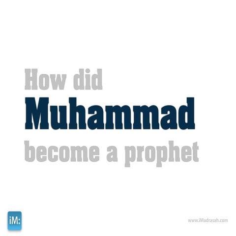 How Did Muhammad Become Prophet | PDF