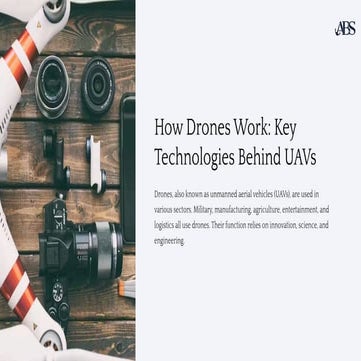 How Drones Work: Key Technologies Behind UAVs | PDF