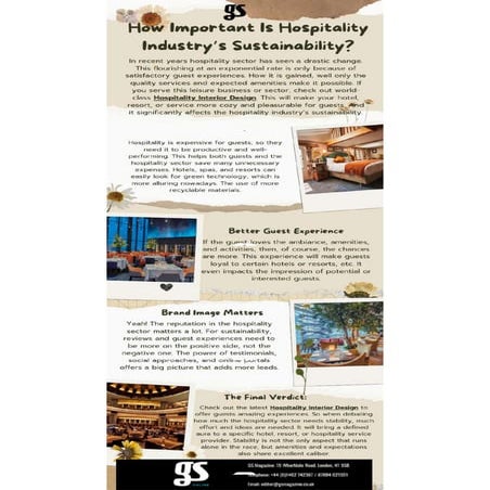 How Important Is Hospitality Industry’s Sustainability? | PDF | Hotels ...