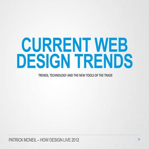 Current web design trends | PPTX | Web Development | Internet