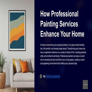 Enhance Your Home with Professional Painting Services | PPTX