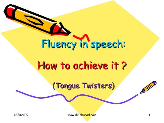 Importance of fluency in ielts speaking | PPT