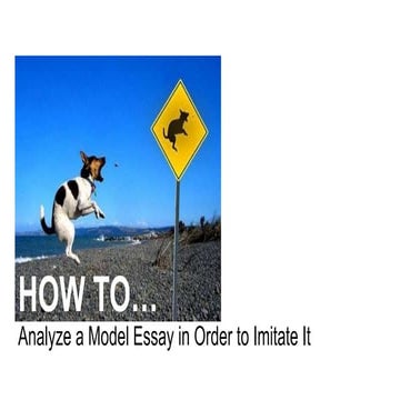How to Analyze a Model Essay for Imitation | PPTX