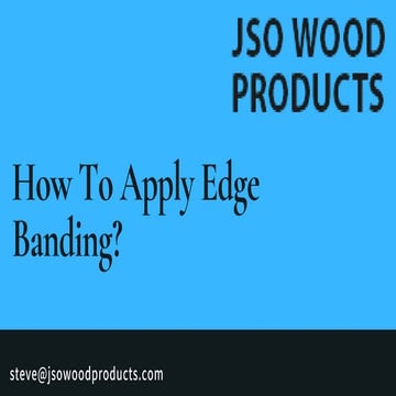 How to apply edge banding | PDF