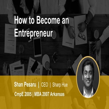 How to Become an Entrepreneur | PDF