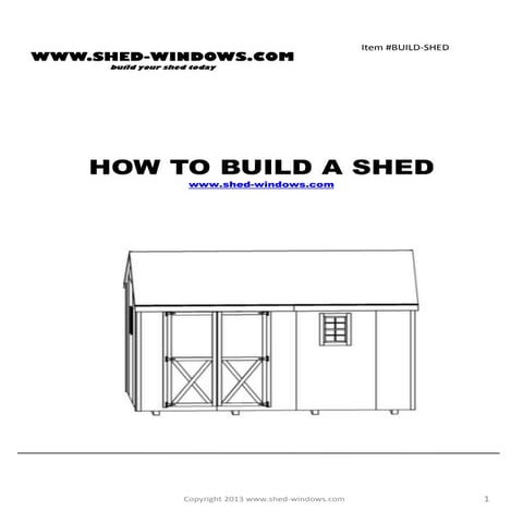 How to-build-a-shed | PDF
