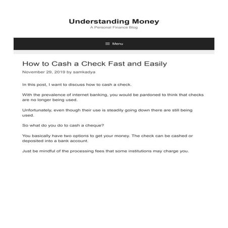 Check in with checking accounts | PPTX