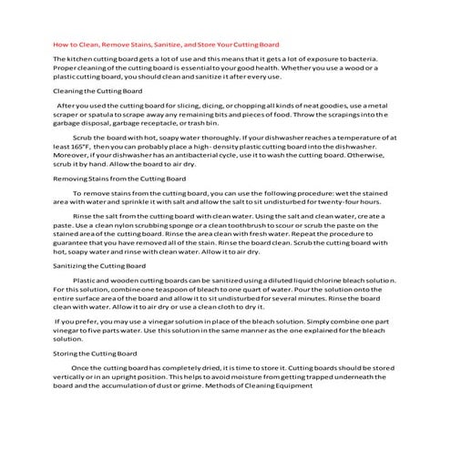 CLEANING AND SANITIZING KITCHEN TOOLS AND EQUIPMENT | PPTX