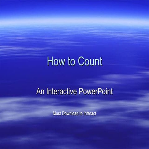 How To Count | PPT