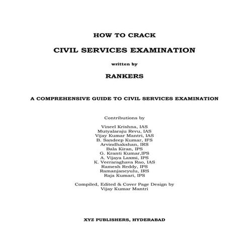 How to Start Preparation for UPSC Civil Services Exam | PDF