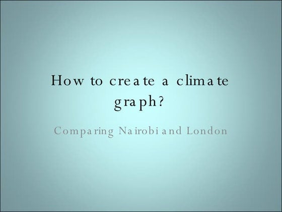 How to draw a climate graph??? | PPT