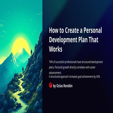 How-to-Create-a-Personal-Development-Plan-That-Works | PPTX