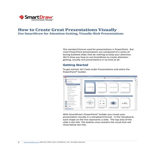 How to Create Visual Presentations with SmartDraw | PDF | Desktop ...