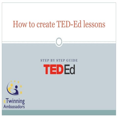 How to create TED-Ed lessons | PPTX