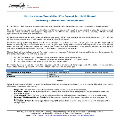 How to design Translation File Format for Multi-lingual elearning ...