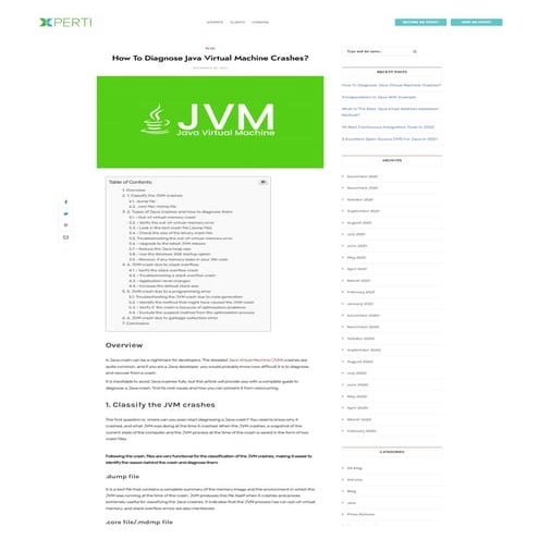 How To Diagnose Java Virtual Machine Crashes Pdf 