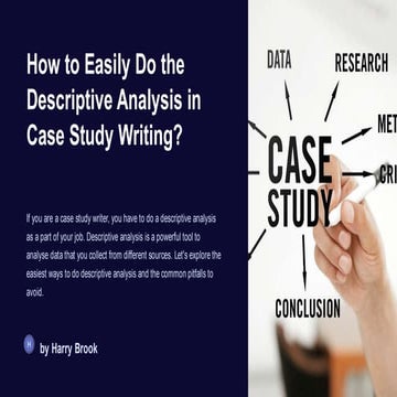 How to Easily Do the Descriptive Analysis in Case Study Writing | PDF