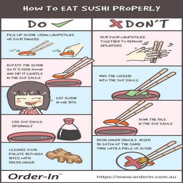 How to eat sushi properly | PDF