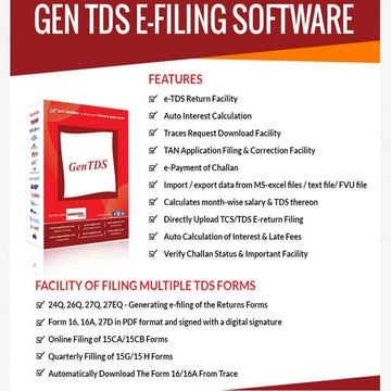 Simple Guide to Filing TDS Returns Via Using Gen TDS Software | PDF