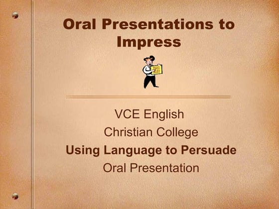 Effective Oral Presentation | PPT