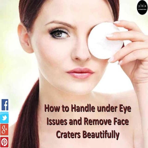 How to Handle under Eye Issues and Remove Face Craters Beautifully | PPT