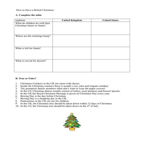 How to-have-a-british-christmas | DOC | National & Civic Holidays ...