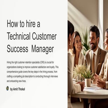 How to Hire the Perfect Customer Success Manager | PPTX