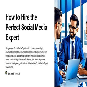 How to Hire the Perfect Social Media Expert | PPT