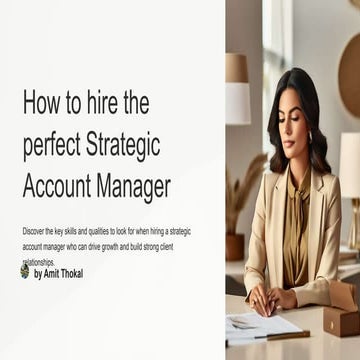 How to hire the perfect Strategic Account Manager | PPT