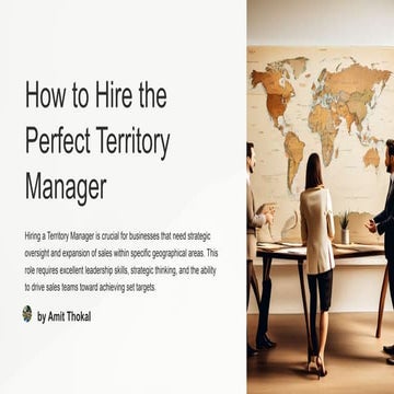 How to Hire the Perfect Territory Manager | PPT