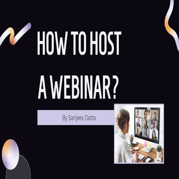 How to Host a Successful Webinar for Success? | PPT