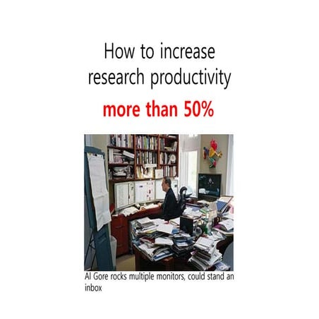 How To Increase Research Productivity | PPT