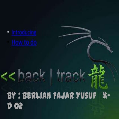 How to Install Linux BackTrack 5 | PPTX