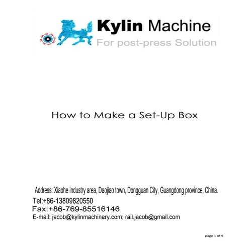 How to-make-a-setup-box | PDF