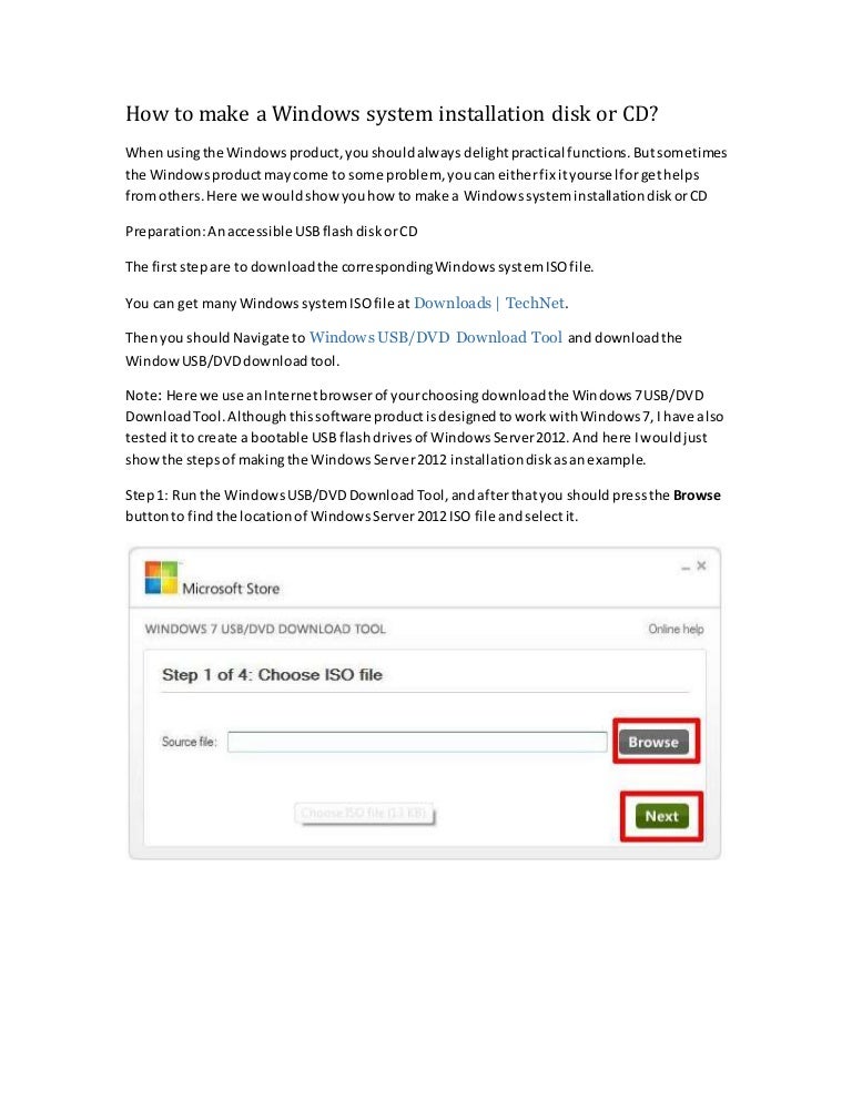 How to Make a Windows System Installation Disk or CD