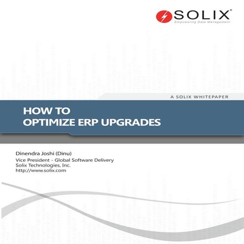 How to Optimize ERP Upgrades | PDF | Databases | Computer Software and Applications
