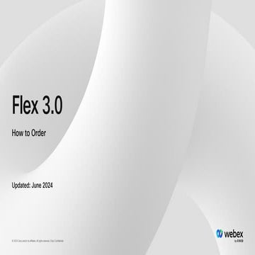 how-to-order-flex by Cisco and salesconnect | PDF
