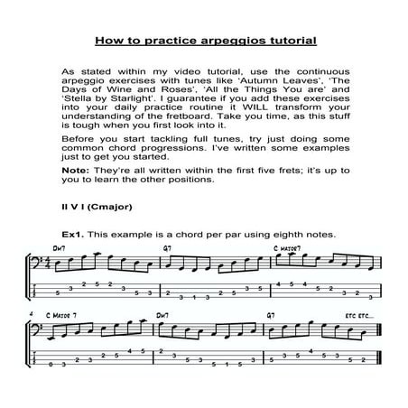 How to-practice-arpeggios-tutorial | PDF
