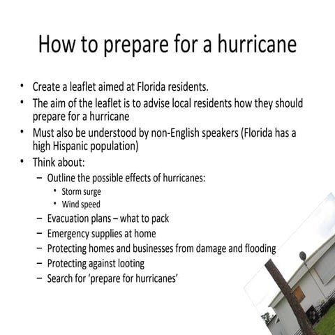 How To Prepare For A Hurricane | PPT