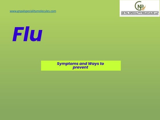 Cold and Flu Season | PPTX | Cold and Flu | Diseases and Conditions