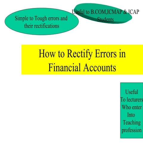 How to-rectify-errors-in-financial-accounts | PPT