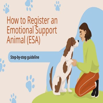 How to Register your Emotional-Support Animal at Esacert.com
