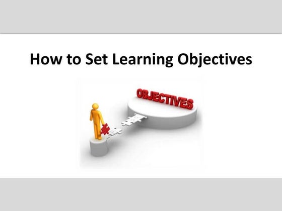 Lesson objectives goals assessment | PPT