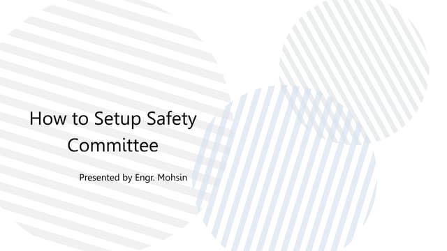 Safety commitee meeting | PPT | Events