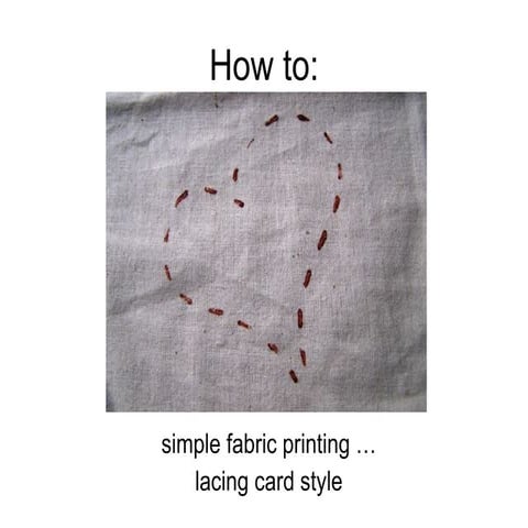 How To Simple Stamp For Fabric Printing | PPT