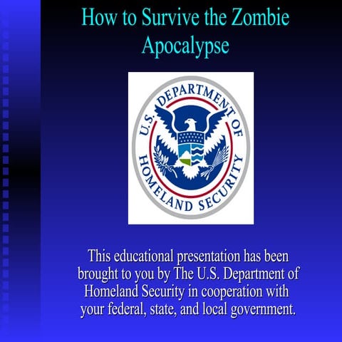 How To Survive The Zombie Apocalypse | PPT