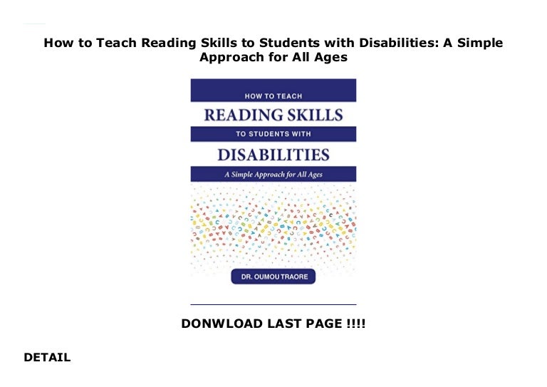 How To Teach Reading Skills To Students With Disabilities A Simple A How To Teach Reading Skills To Students With Disabilities A Simple A
