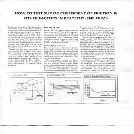 How to test slip or coefficient of friction and other factors in ...