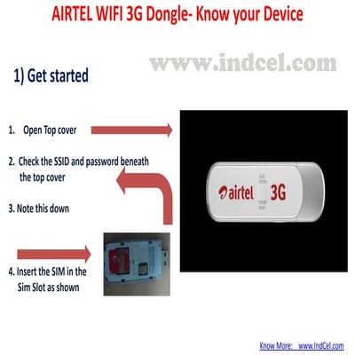 How to SETUP Airtel 3G Wingle (ZTE 3G WiFi - 21.6Mbps) | PDF